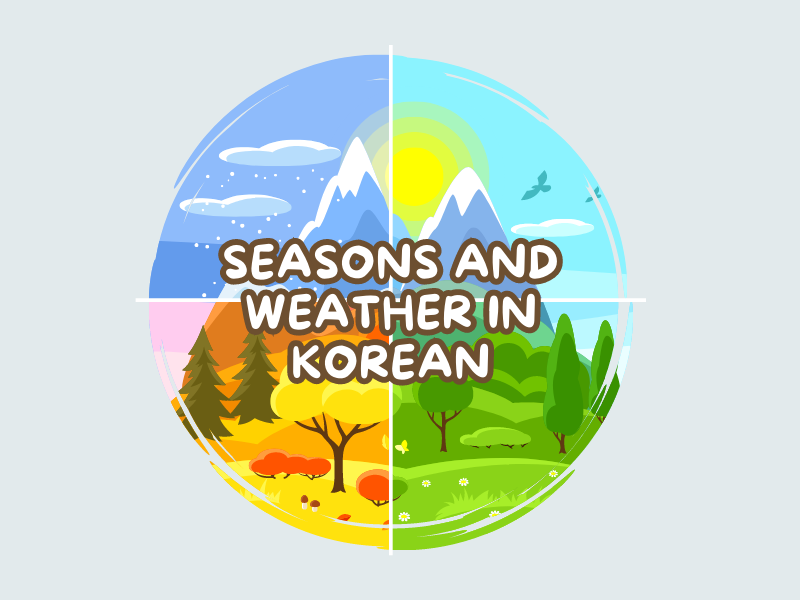 Seasons and weather vocabulary with practice exercises – SKAPETOKOREA